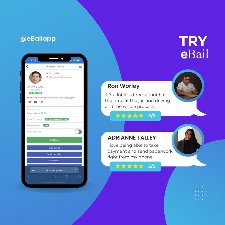 Mobile Bail Bond App For Your Phone - eBail